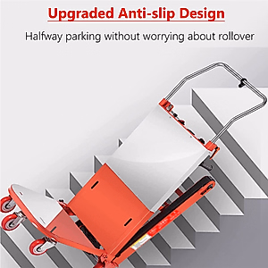 Electric Stair Climbing Hand Trucks, Dolly Cart Foldable with Wheels, Heavy Duty Folding Stair Climber Cart Hand Trolley, for Family (48V42AH)