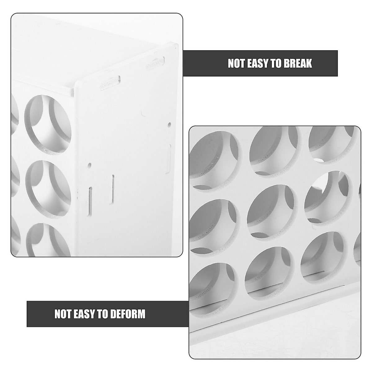 EXCEART Paint Rack Stand Pigment Ink Bottle Paints Tool Storage Holder Organizer 49-Slots Pigment Holders Ink Bottle Storage Rack Wooden Paint Bottle Organizer