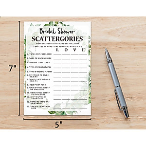 Bridal Shower Game Cards, Bridal Shower Game, Tropical Jungle Theme Engagement Party Cards For Wedding, Set of 30 Cards(Leaf005)