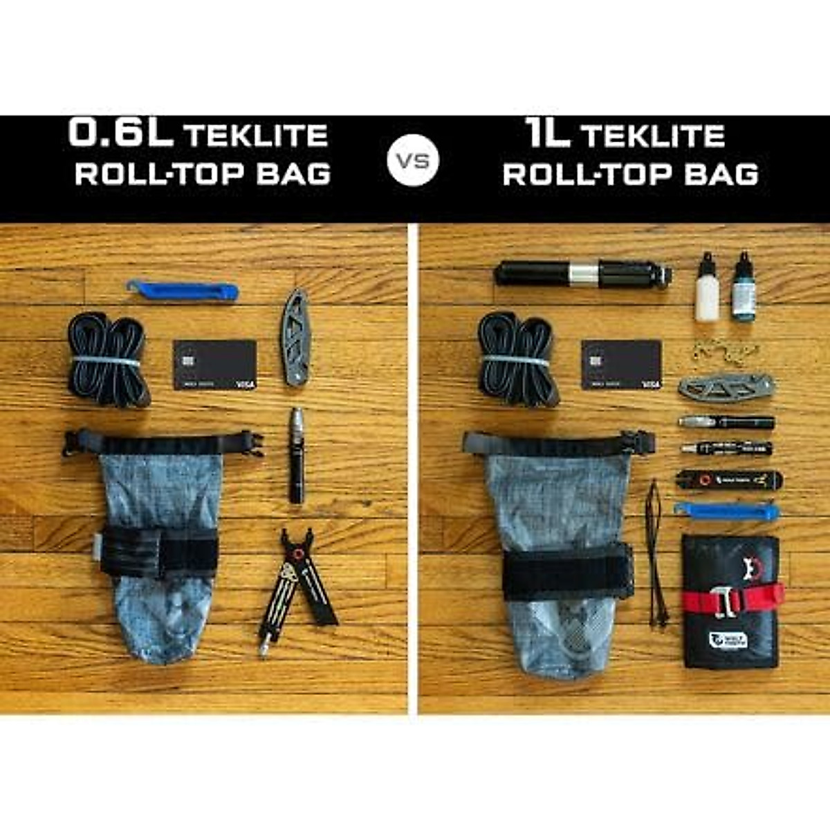 Wolf Tooth Components Teklite Roll-Top Bag One Color, 1L