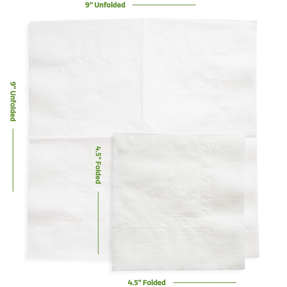 Comfy Package [1000 Count] White Beverage Napkins 1-Ply Bulk Cocktail Napkins, Restaurant Bar Paper Napkins