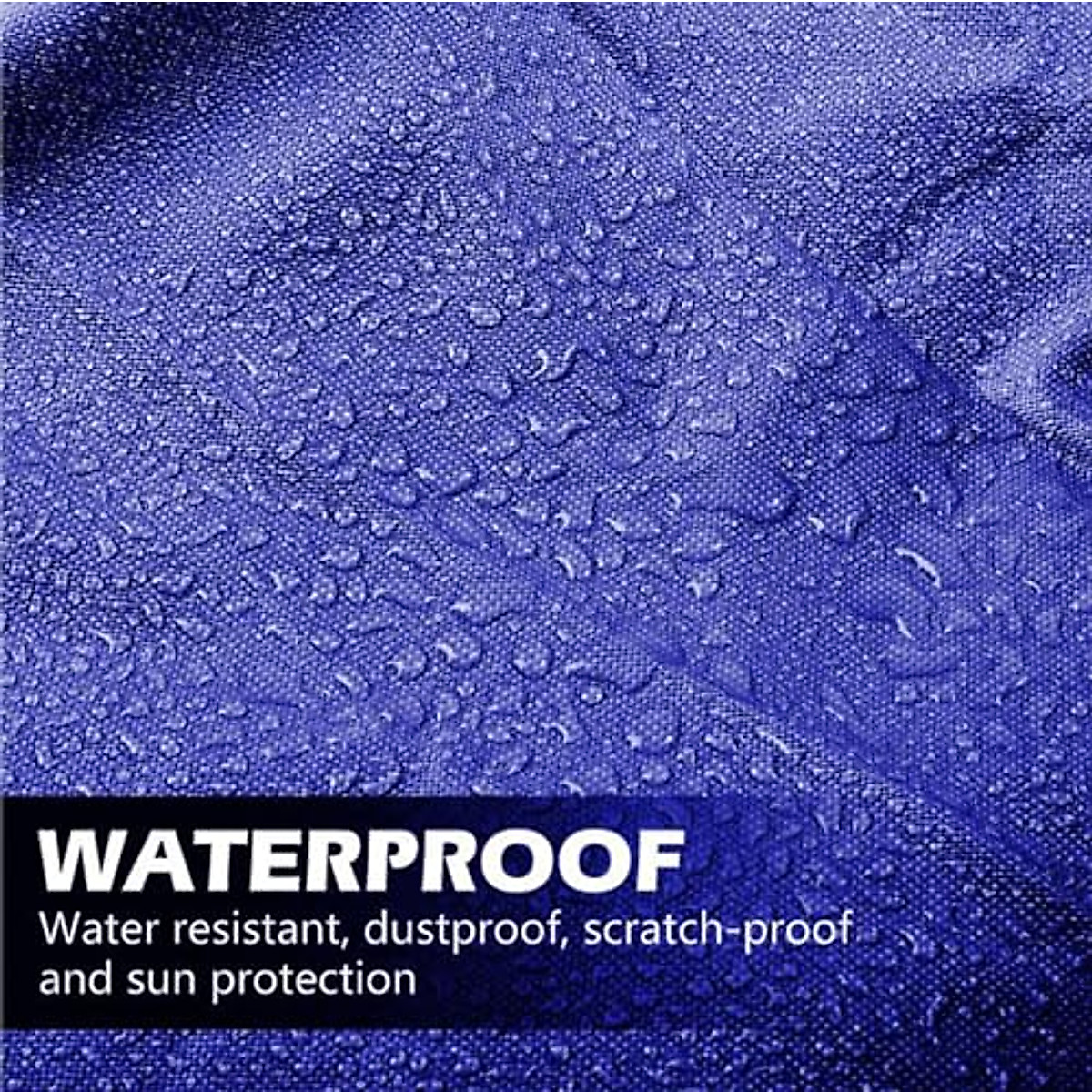 Trailer Boat Cover, Heavy Duty Boat Cover Waterproof UV Resistan for V&Tri-Hull Runabout Fishing Boat, with Adjustable Side Straps Boat Cover,600d,14~16FT：510 * 250CM