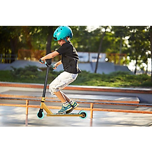 Pro Scooter - Trick Scooters | Entry Level Stunt Scooter for Kids Ages 6-12 Years and Up, Lightweight Complete BMX Freestyle Scooter for Beginners (2022 Black Gold)