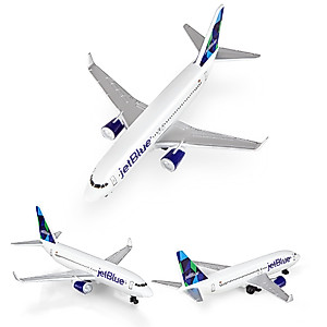 Sky Trek Model Airplanes Jet Bule Airplane Airlines Plane Aircraft Model for Display Collection and Gifts