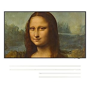 SAMSUNG QN55LS03BAFXZA 55" The Frame 4K UltraHD Smart QLED TV with a VG-SCFA55WTB 55" The Frame Customizable Bezel - Modern White (2022)