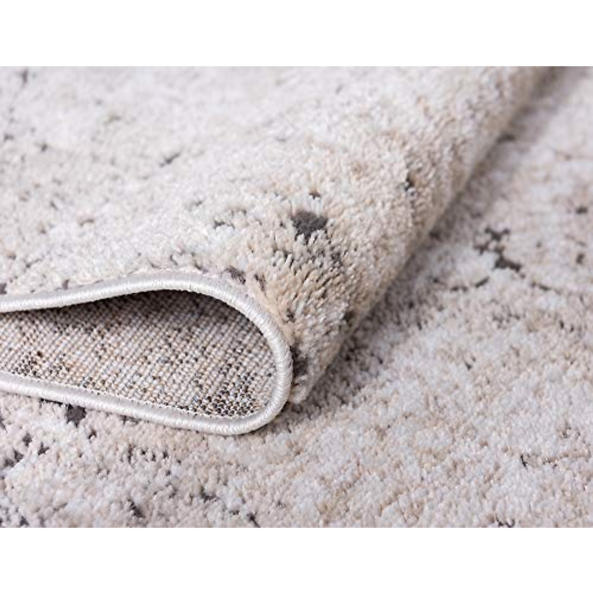 Unique Loom Portland Collection Area Rug - Astoria (9' x 12' Rectangle, Beige/ Gray)