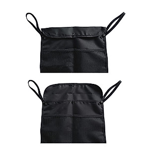 Stroller Bag Organizer Black with two Storage Pockets front mesh pocket for bottles nappy baby cloth