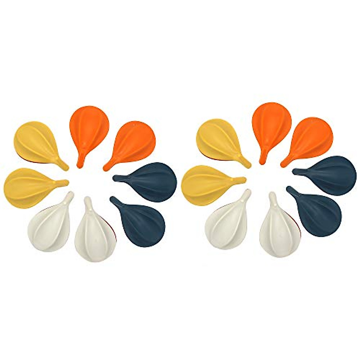 Gullor HW032 Medium Utility Hooks, 16 Hooks, Strong Non-Marking Plastic Punch-Free Waterproof, Colored Hot-air Balloon Shape