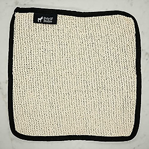 Pete & Pedro Dual-Textured Face & Body Exfoliating & Cleansing Bath & Shower Washcloths | Soft Weave Scrubs Skin & Terry Cloth | Easy Hang Towels, Machine Washable | As Seen on Shark Tank, 3-Pack