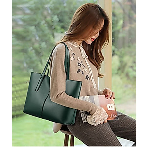 Women Shoulder Handbag Purses, Leather Tote Bag, Large Capacity Top-Handle Satchels, for Daily Work Shopping Dating
