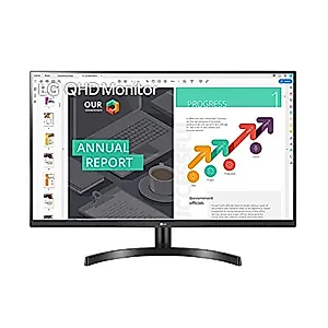 LG 32QN600-B 32-Inch QHD (2560 x 1440) IPS Monitor with HDR 10, AMD FreeSync with Dual HDMI Inputs, Black (Renewed)