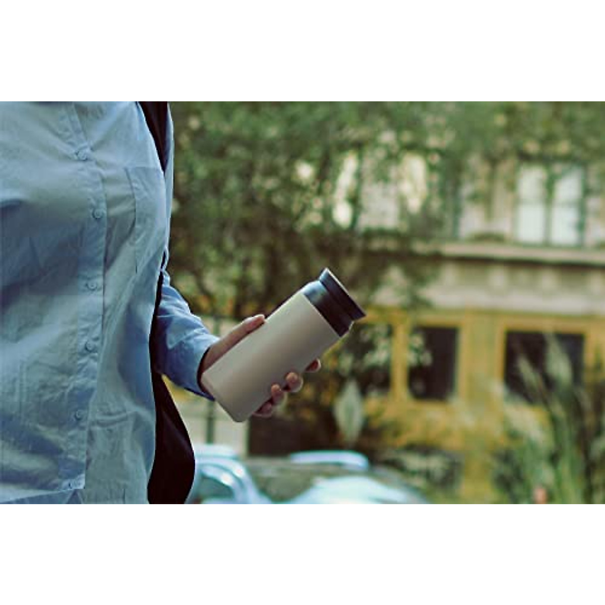 KINTO 20929 Travel Tumbler, 11.8 fl oz (350 ml), Sand Beige, Vacuum Double Layer Structure, Heat and Cold Retention