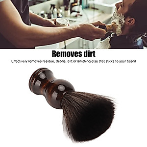 Beard Brush for Men, Nylon Bristles Shaving Brush, Quick Dry Dirt Removal Men Shaving Brush for Home and Salon