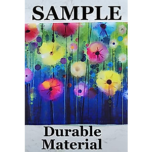 ShineSnow Welcome Spring Summer Bike Blossom Flowers Daisy Butterfly Seasonal Landscape Garden Yard Flag 12"x 18" Double Sided Polyester Welcome House Flag Banners for Patio Lawn Outdoor Home Decor