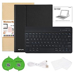 HOTLIFE Case with Keyboard for iPad Air 13 inch （M2 2024 ）,Keyboard Case for iPad Pro 12.9 6th/5th Generation, Wireless Detachable Keyboard- with Pencil Holder for New iPad Air 13-inch/iPad Pro 12.9