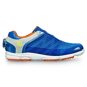 FootJoy Women's Sport SL Boa-Previous Season Style Golf Shoes Blue 6 M Orange, US