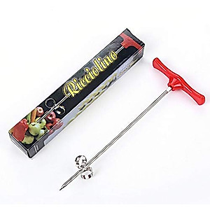 Ashtonn 2pieces Set Fruit & Vegetables Spiral Knife Screw Slicer - Improved Quailty Spiralizer Stainless Steel Wire Potato Carrot Cucumber Salad Vegetti Pasta Portable Manual Cutter Carving Tools