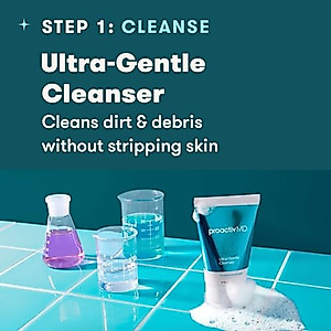 ProactivMD Adapalene Gel Acne Kit - with Adapalene Gel Acne Treatment, Green Tea Face Cleanser, and Moisturizer with Hyaluronic Acid- 30 Day Kit