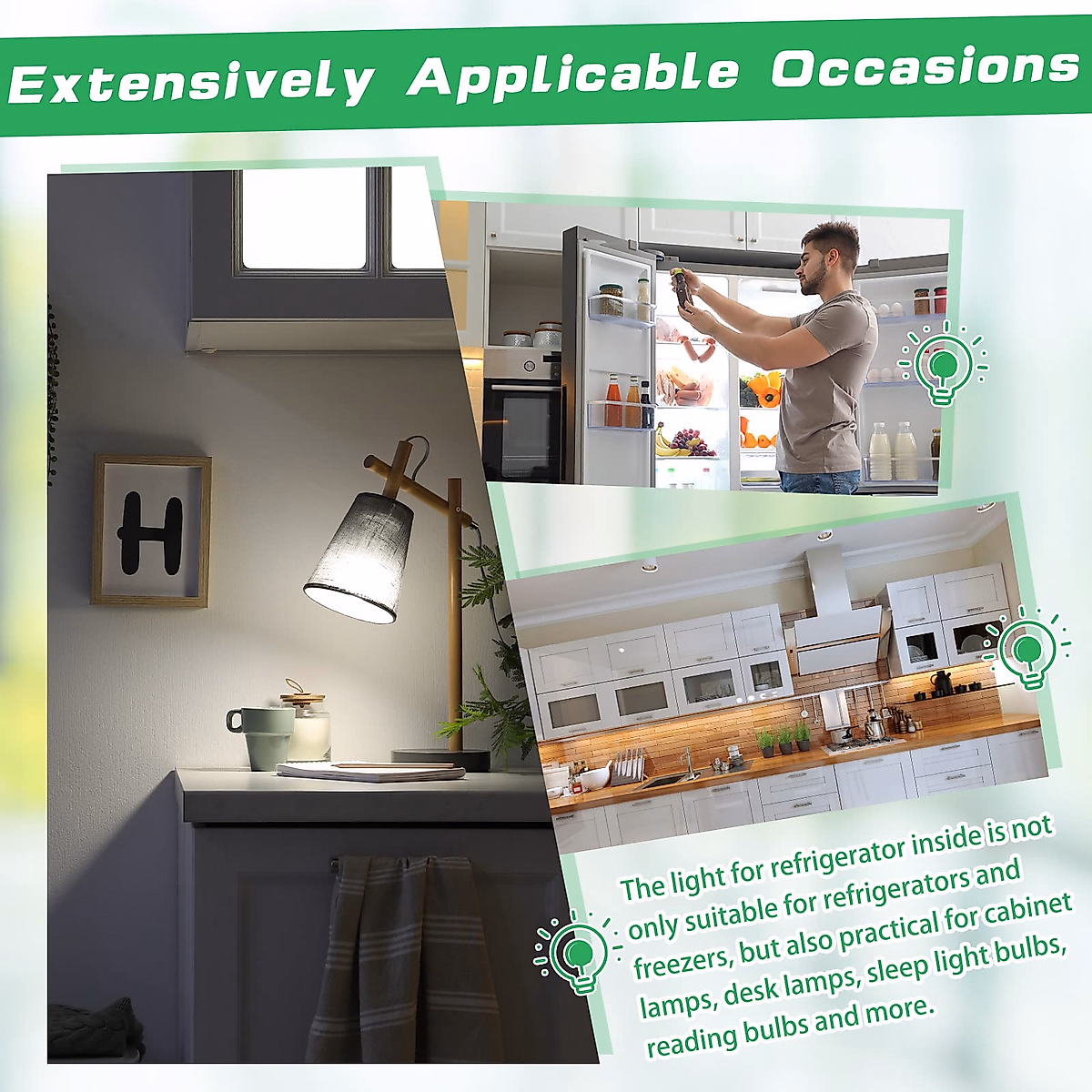 Charniol 2 Pieces 5304511738 LED Light Bulb 3.5W E27 Refrigerator Light Bulb Replace Compatible with Refrigerator PS12364857 AP6278388, 110V-240V White Light