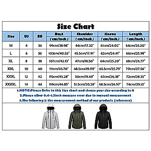 Puffy Jackets Men and Heating Temperature Three Control 5- Coat Hooded Gear Coat Charging Women Men USB Men's Black