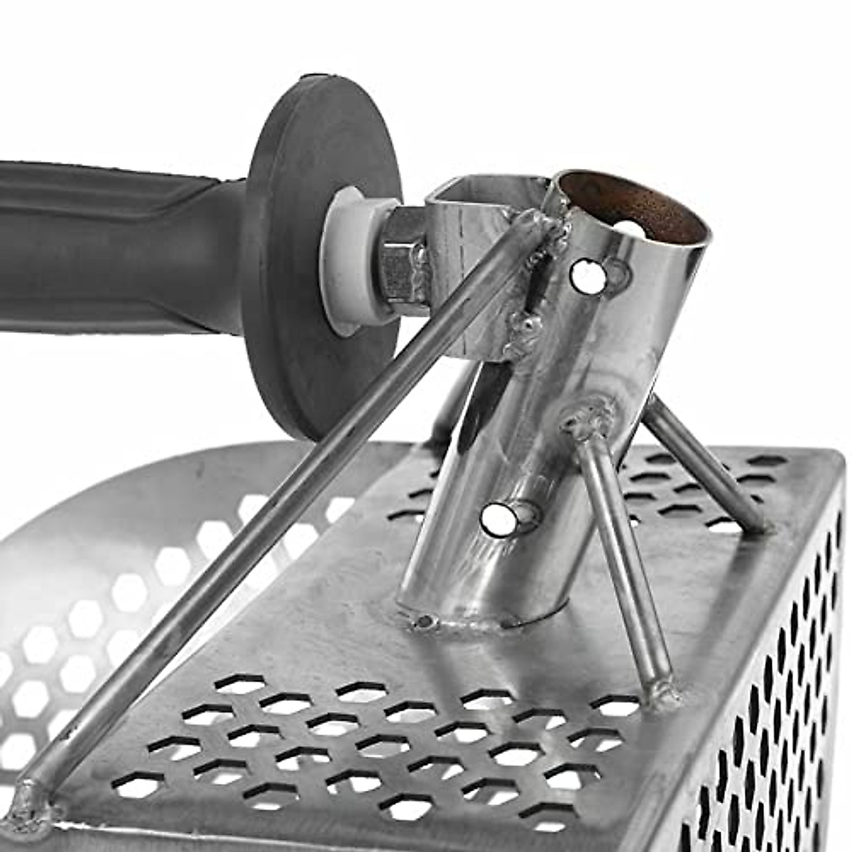 Jkapagzy Stainless Steel Sand Scoop Sifter Metal Detector Accessories with Handle,Folding Shovel Spade Garden Camping Tool Outdoor