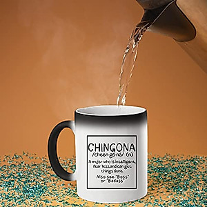 Chingona Intelligent Badass People Funny Sarcasm Novelty Smart Clever Gift for Friend Buddy Bestie 11oz 15oz Color Changing Mug