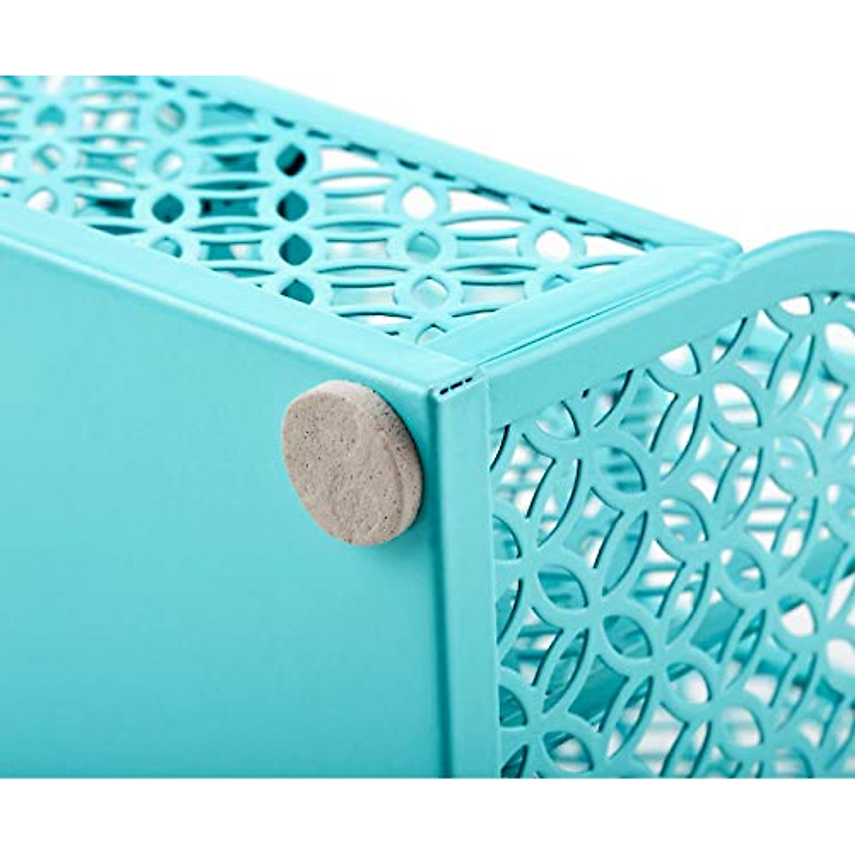 Annova Mesh Desk Organizer Office with 7 Compartments + Drawer/Desk Tidy Candy/Pen Holder/Multifunctional Organizer - Turquoise