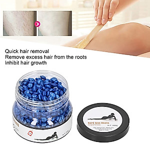 Hard Wax Bean, Depilatory Wax Bead 8.8oz Pearly Lustre Compact Professional Portable for Home for Face Underarm for Legs Bikini Area(Pearly Chamomile)