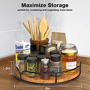 9" & 11" Lazy Susan Organizer - Carbonized Black