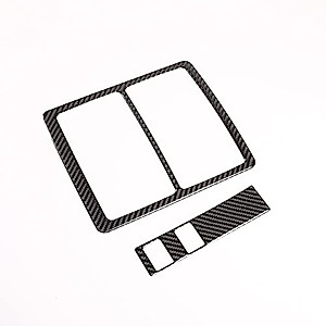 for Toyota Tacoma 2016 2017 2018 2019 2020 2021 Real Carbon Fiber Car Reading Light Panel Cover Decorative Sticker Protection Car Interior Accessories 2 PCS