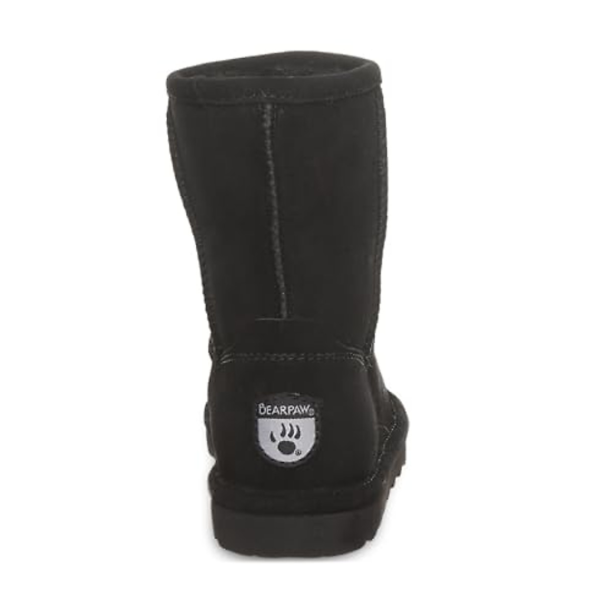 BEARPAW Elle Youth Black Size 2 | Youth's Boot Classic Suede | Youth's Slip On Boot | Comfortable Winter Boot