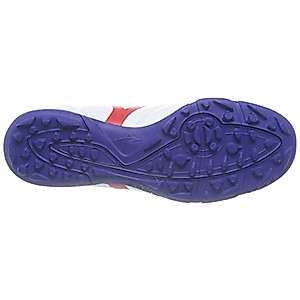 Mizuno Men's Football Shoe, White Highriskred, 10.5