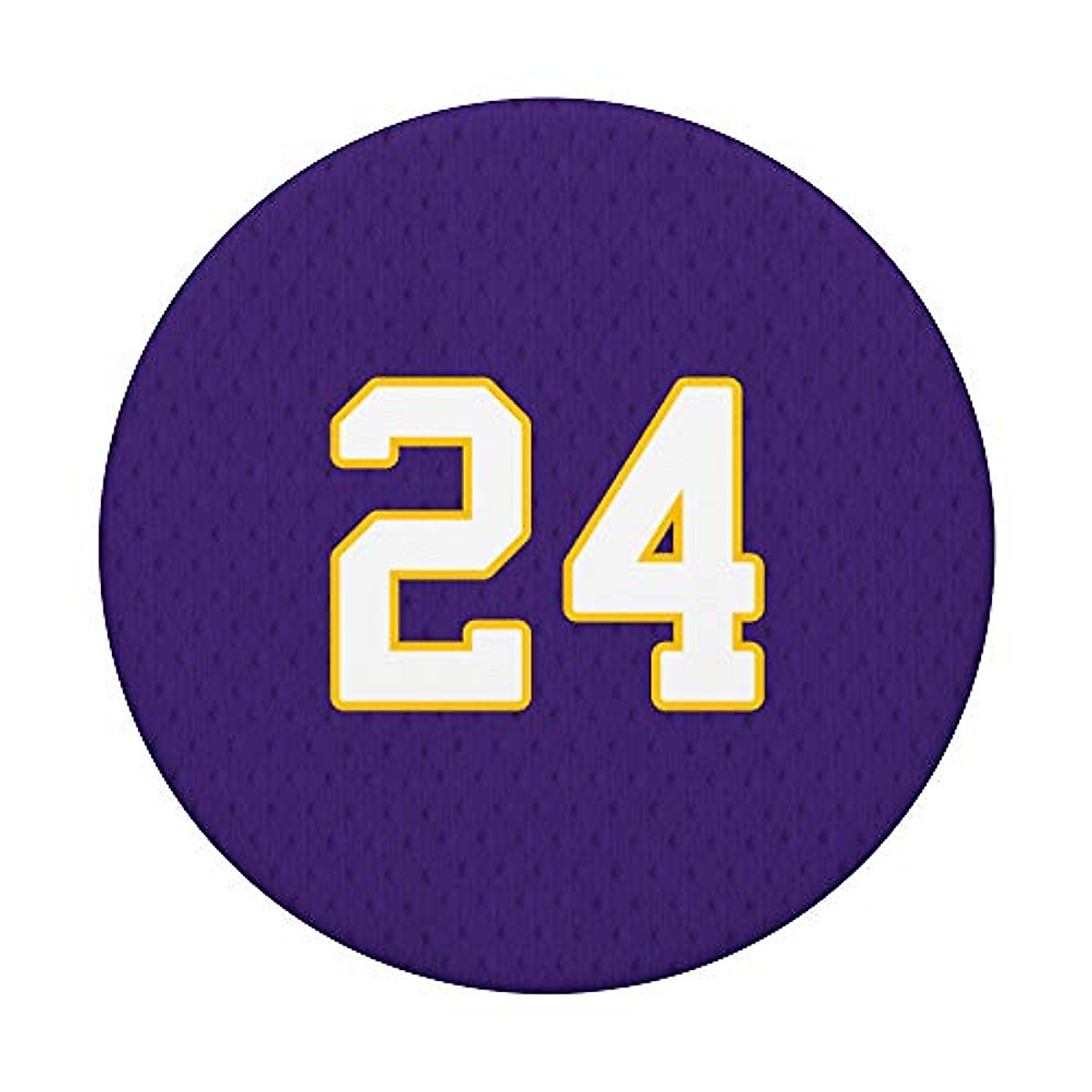 Basketball Legend #24 Purple and Gold PopSockets PopGrip: Swappable Grip for Phones & Tablets