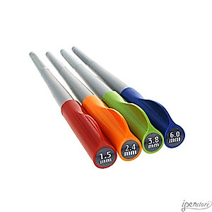 PILOT Parallel 4 Nib Calligraphy Pen Set, 1.5mm, 2.4mm, 3.8mm & 6.0mm Nibs, Includes 4 Black & 4 Red Ink Cartridges (90078)