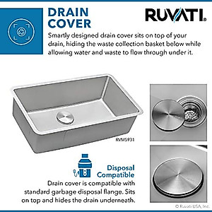 Ruvati 31-inch Undermount Kitchen Sink 16 Gauge Stainless Steel Single Bowl - RVM5931