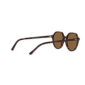 Ray-Ban RB2195 Thalia Square Sunglasses, Havana/Polarized Brown, 51 mm
