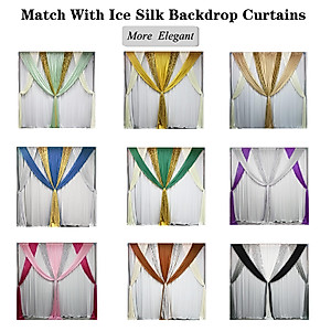 SweetEasy 2packs 2ftx10ft Sequin Glitter Photography Backdrop Curtain Panels Wedding Backdrop for Baby Shower Birthday Home Party Event Festival Restaurant Reception Arch Decoration (Silver)