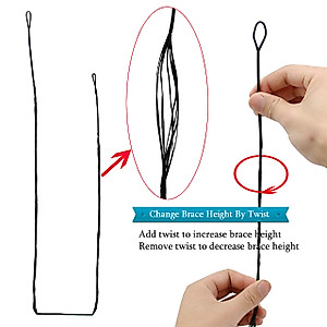 SinoArt Bow String Replacement for Recurve Bow and Long Bow 14&16 Strands