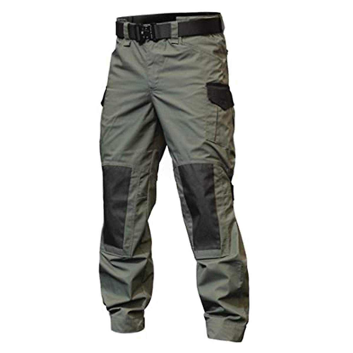 Men's Tactical Military Equipment Soldier Army Training Trouers Solid Multi Pockets Combat Pants Gray M