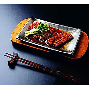 Antner 5 Pairs Hardwood Chopsticks Reusable Japanese Style Natural Wood Chop Stick Hand-Carved Chopstick Gift Set, 9 Inches