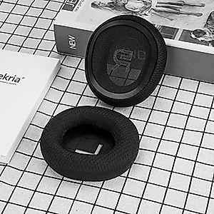 Geekria Comfort Mesh Fabric Replacement Ear Pads for SteelSeries Arctis Nova Pro Wired, Arctis Nova 1, Arctis Nova 3, Arctis Nova 7 Headset Earpads, Ear Cups Cover Repair Parts (Black)