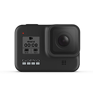 GoPro HERO8 Black - Waterproof Action Camera with Touch Screen 4K Ultra HD Video 12MP Photos 1080p Live Streaming Stabilization (Renewed)