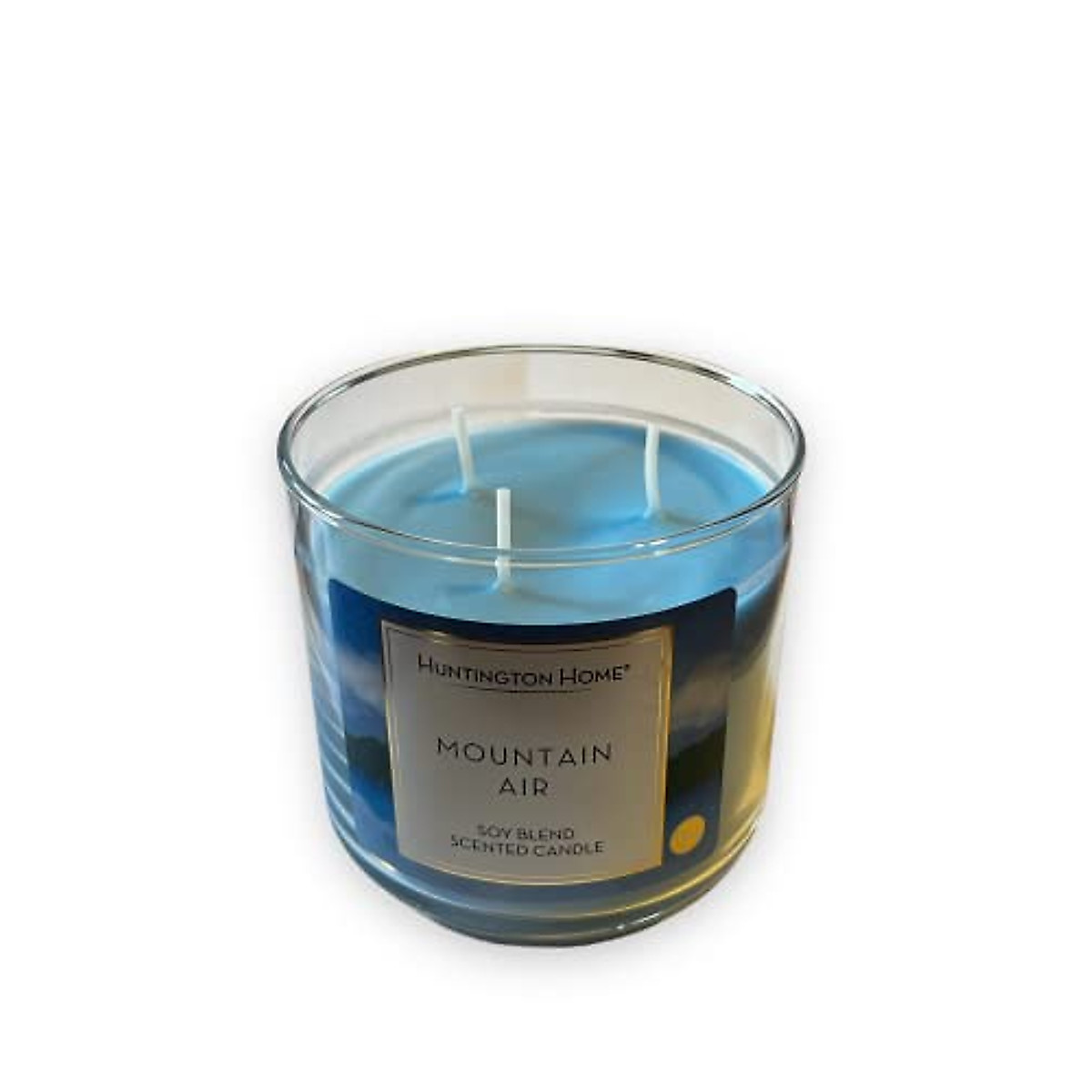Huntington Home Soy Blend Scented Candle All Scented, 3 Wicks 45/60 Hours (Mountain Air)