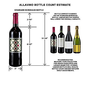 Allavino Wine Refrigerator, 99 Bottle, Stainless Steel
