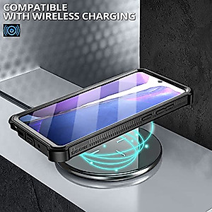 Dexnor for Samsung Galaxy Note 20 5G Case, [Built in Screen Protector and Kickstand] Heavy Duty Military Grade Protection Shockproof Protective Cover for Samsung Galaxy Note 20 Black