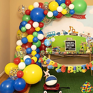 Red Yellow Blue Balloons, 60PCS Balloons Red Blue Green, 12Inch Matte Blue Yellow Red Green Latex Balloons Colourful Confetti Balloons for Kids Birthday Baby Shower Carnival Circus Party Decoration