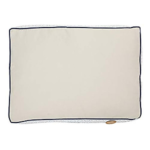 Now House for Pets by Jonathan Adler Grey Diamond Cushion Dog Bed, Large, Large Dog Bed Washable Dog Bed for Large Dogs by Now House by Jonathan Adler (FF16061)