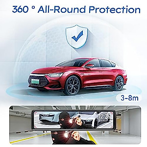 Dash Cam Hardwire Kit USB C Microwave Radar Sensing Dashcam Hardwiring Kit 12V-24V to 5V/3A Dash Camera Adapter Hardwire Charger Cable 11.5ft (Type C USB)