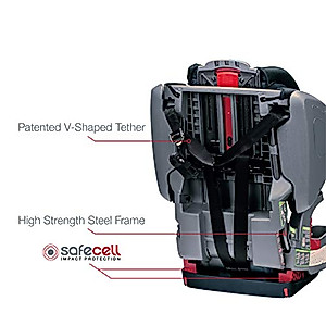 Britax Grow with You ClickTight Plus Harness-2-Booster Car Seat, Jet Safewash Fabric