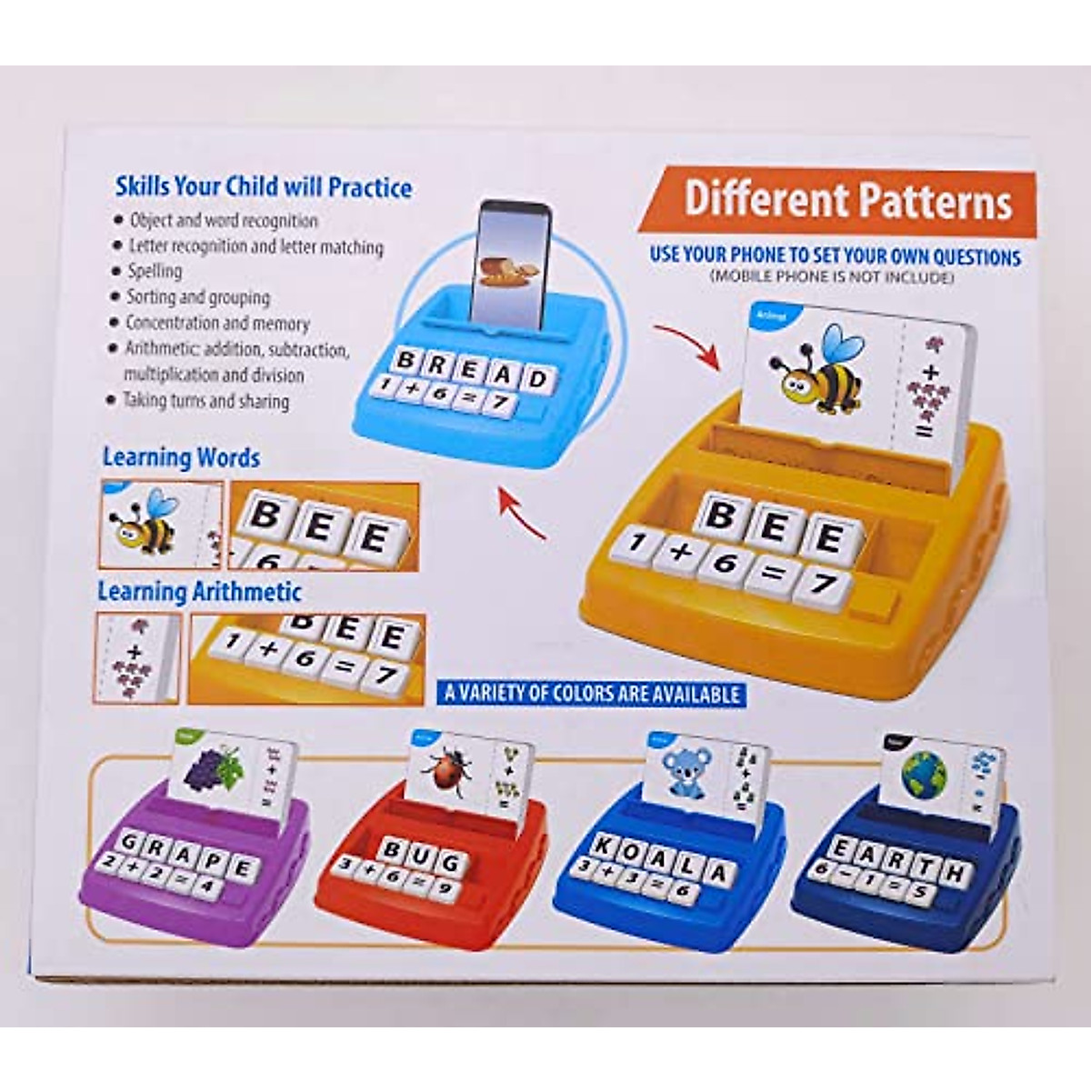 Pup Go Match Letter Game, Spelling Word Games, Educational Early Learning Toys for Age 3 4 5 6 7 8 Year Old Kids, Preschool Toys Board Game Gifts for Boys Girls (Light Blue)